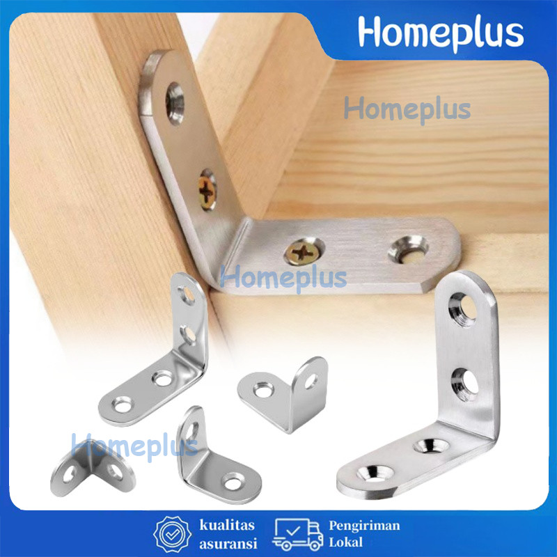 Jual Plat Siku L Stainless Steel Penyangga Rak Lemari Ambalan / Bracket ...