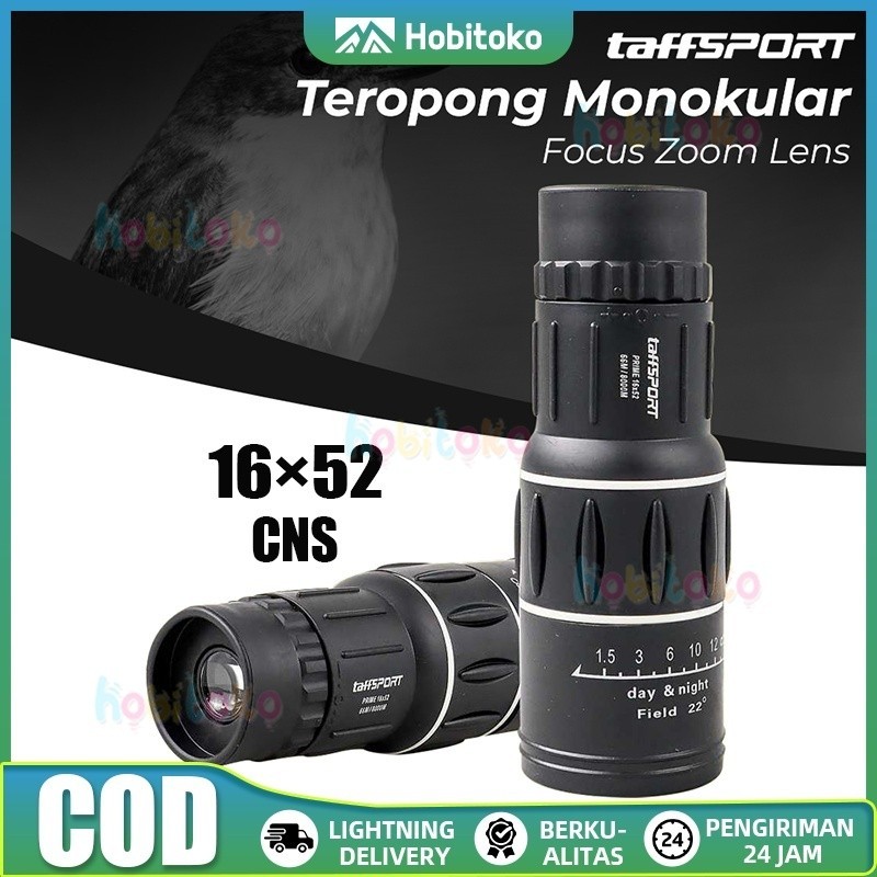 Jual 【COD】TaffSPORT16x52 CNS Teleskop Monokuler Fokus Jarak Jauh dan Lensa Zoom 6M 8000M Fokus ...