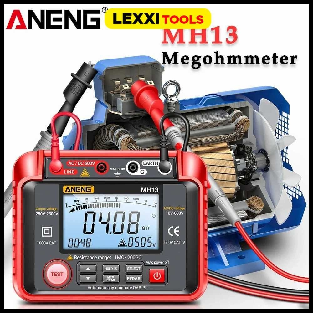 Jual Alat Ukur Megger Ohmmeter ANENG Penguji Resistansi Isolasi Digital ...