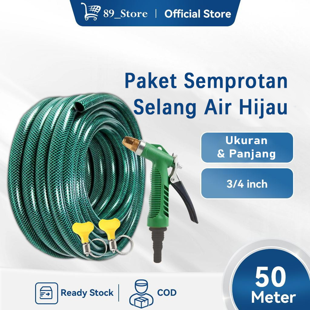 Jual PROMO SELANG AIR HIJAU ANTI LUMUT TEBAL 50 METER 1 ROLL / SELANG ...
