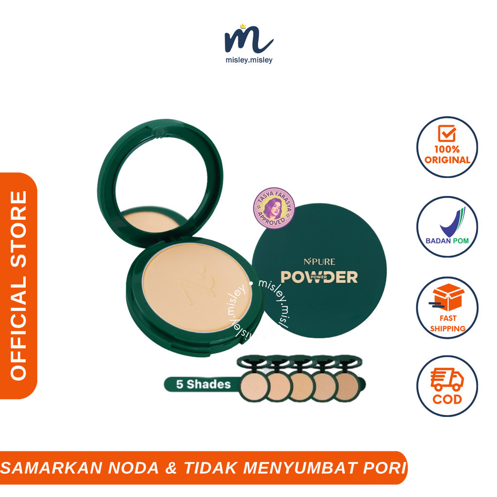 Jual MISLEY - NPURE ACNE POWER COVER Power Powder / Bedak Cover Jerawat ...