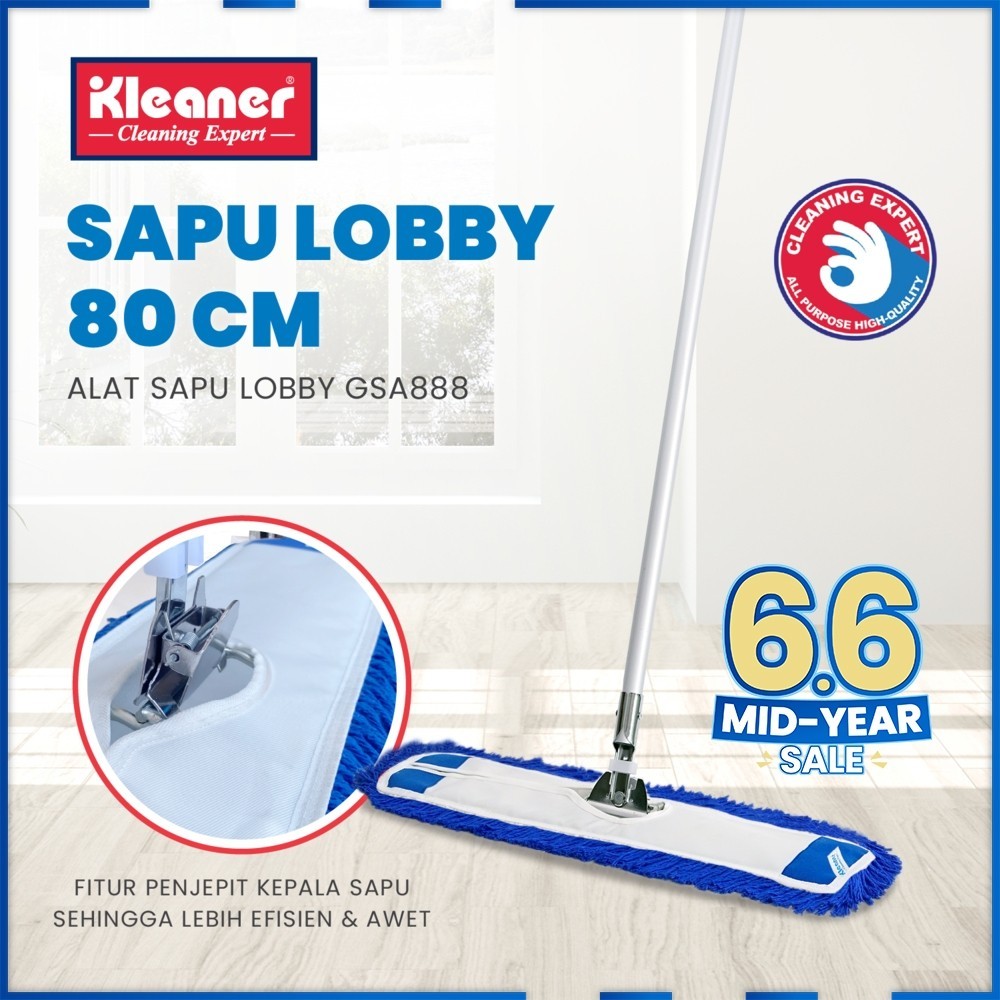 Jual Kleaner Alat Sapu Lobby Duster Mop 80 cm | Shopee Indonesia