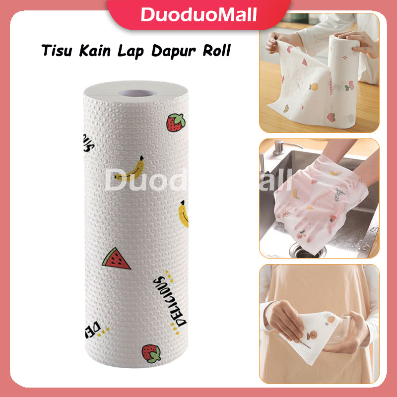 Jual Tisu Kain Lap Dapur Roll /Tisu Dapur Lazy /Tisu Gulung Roll Isi 50 ...