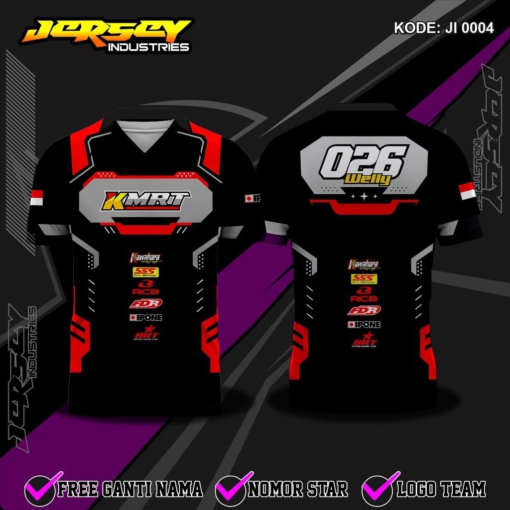 Jual AR07N Jersey Team Racing Balap Full Printing, Kaos Jersey Team ...