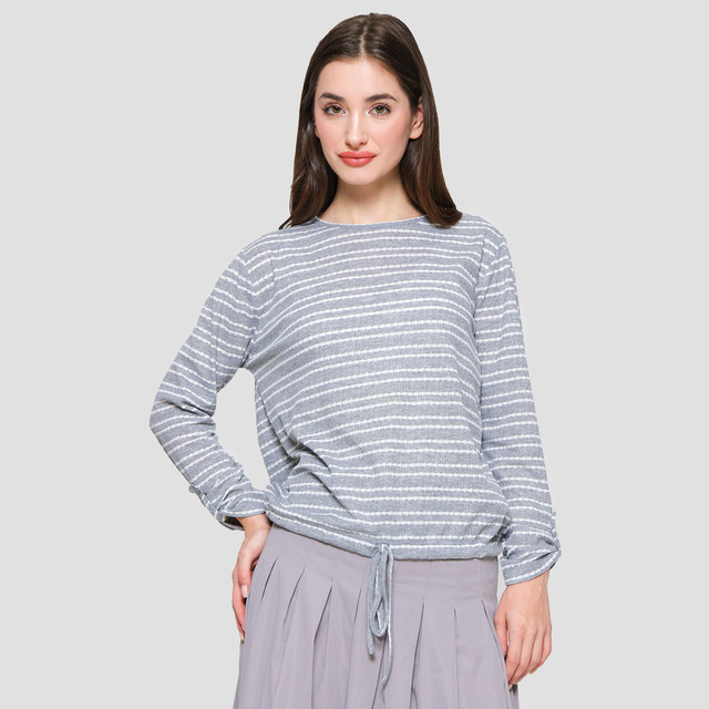 Jual Connexion Stripe Rajut Kaos Wanita 121785865 | Shopee Indonesia