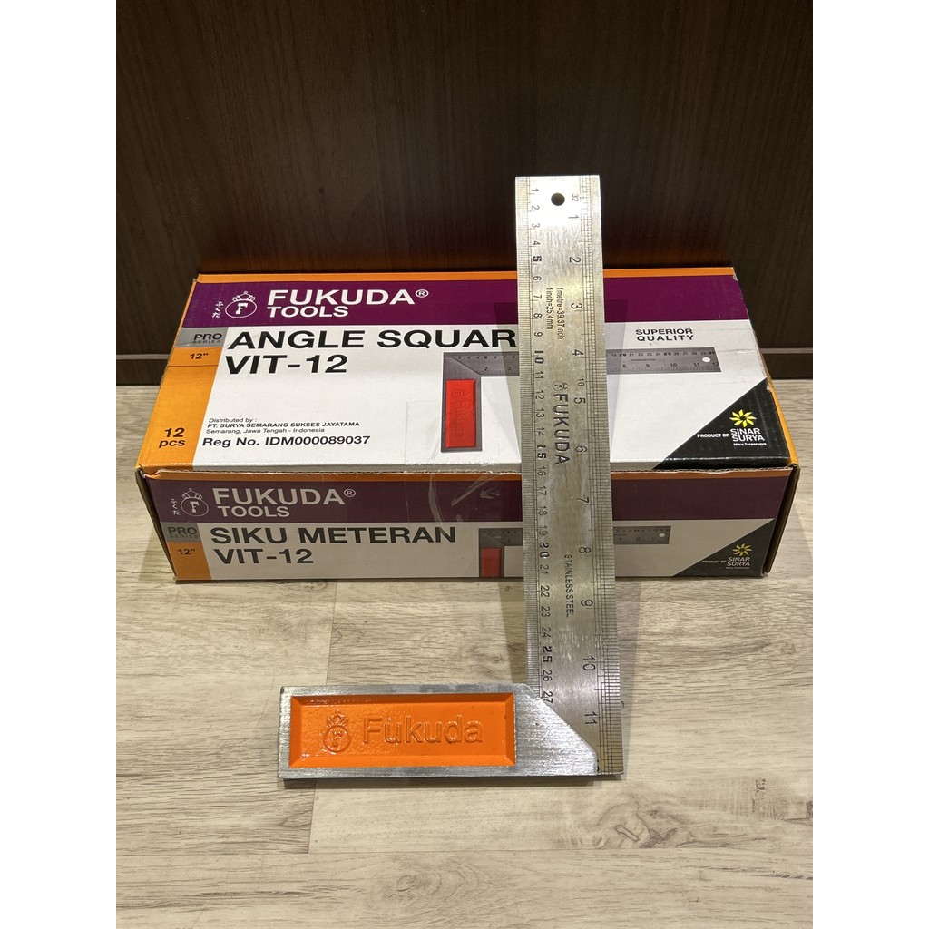 Jual Siku Meter/Siku Tukang Jumbo FUKUDA 12 inch | Shopee Indonesia