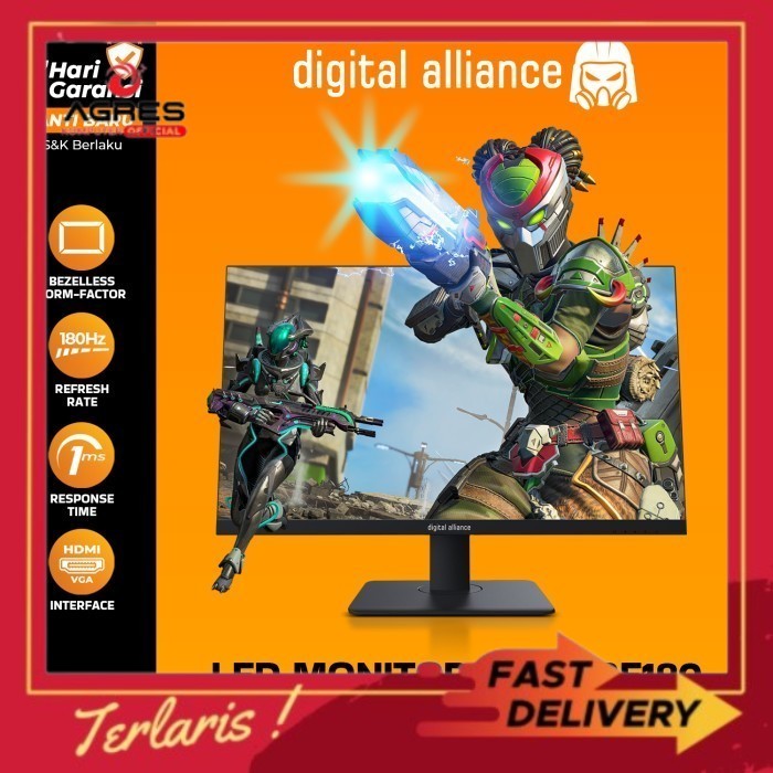 Jual Monitor LED Digital Alliance 24.5" 180Hz IPS FHD 99% SRGB DA25 ...