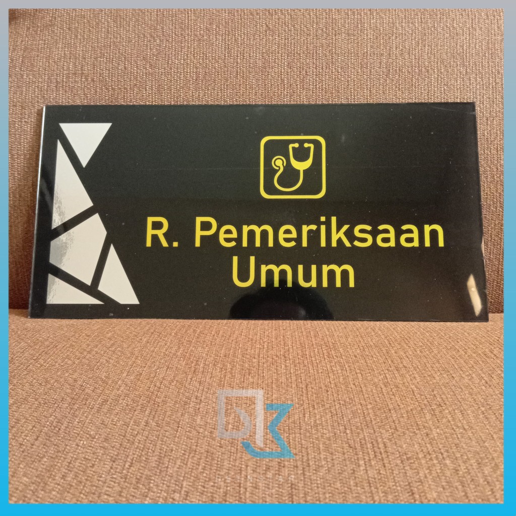 Jual Akrilik ruang pemeriksaan umum, Akrilik nama ruang, Akrilik tempel ...