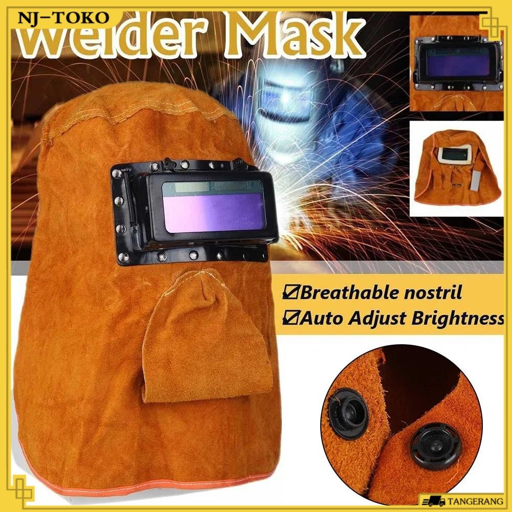 Jual Topeng Las Kedok Las Kulit Sapi Topeng Las Listrik Otomatis Kap ...