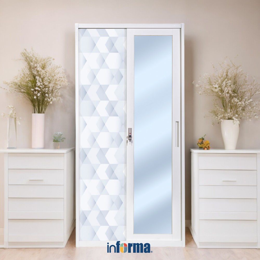 Jual Informa Lucy Lemari Pakaian 2 Pintu - Putih Wardrobe Storage ...