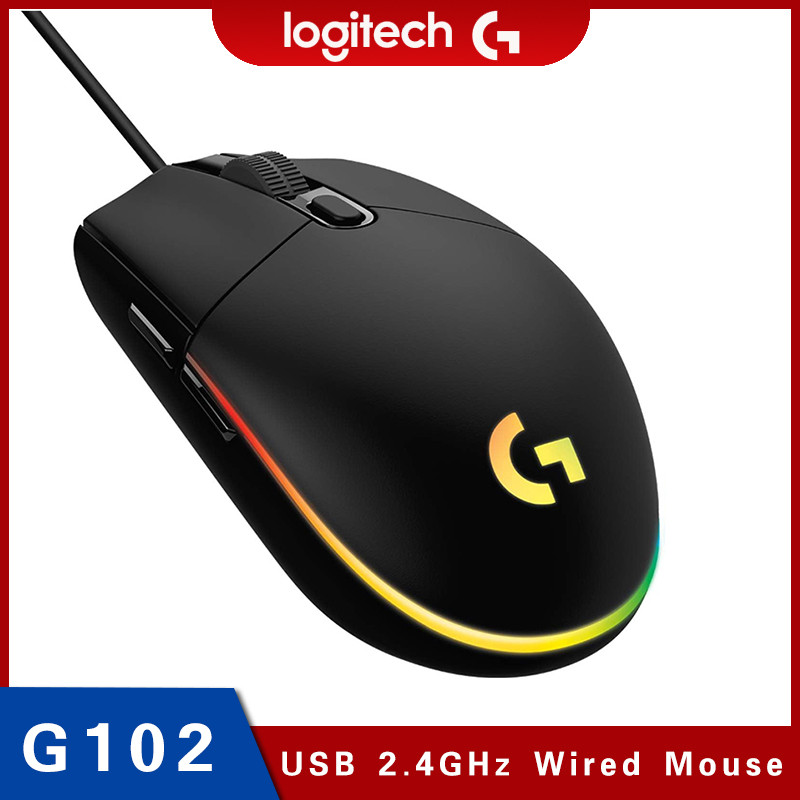Jual Logitech G102 Wired Gaming Mouse 8000 DPI Rainbow Optical Effect For PC/Mac Computer and ...
