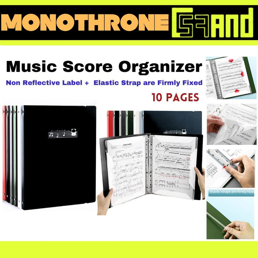 Jual Folder File Kertas Not Partitur Partiture Musik Music Buku Holder ...