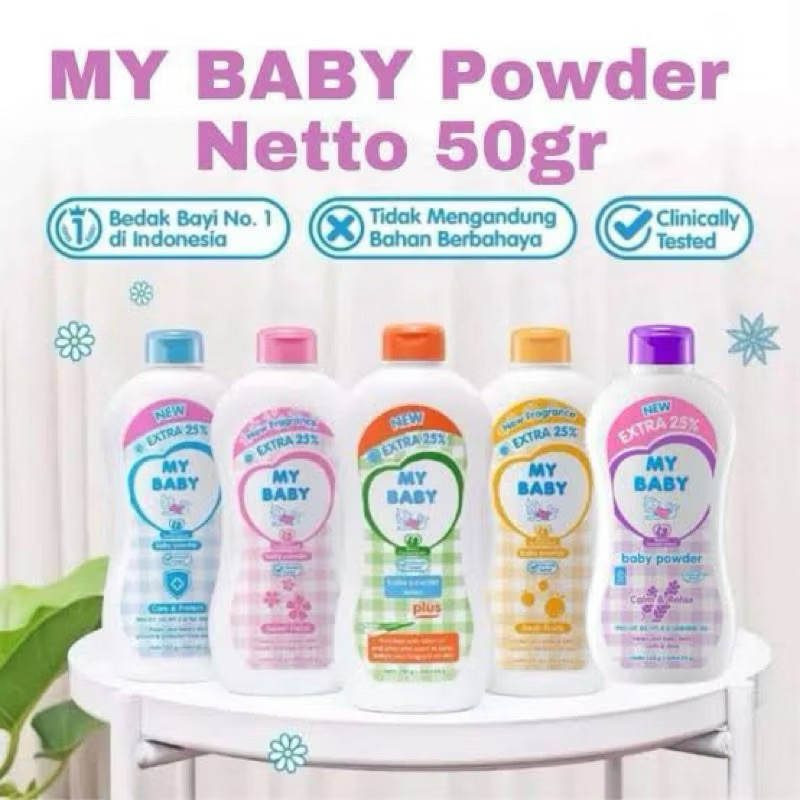 Jual My Baby Powder 50gr Bedak Tabur Bayi Sehabis Mandi Ruam Biang ...