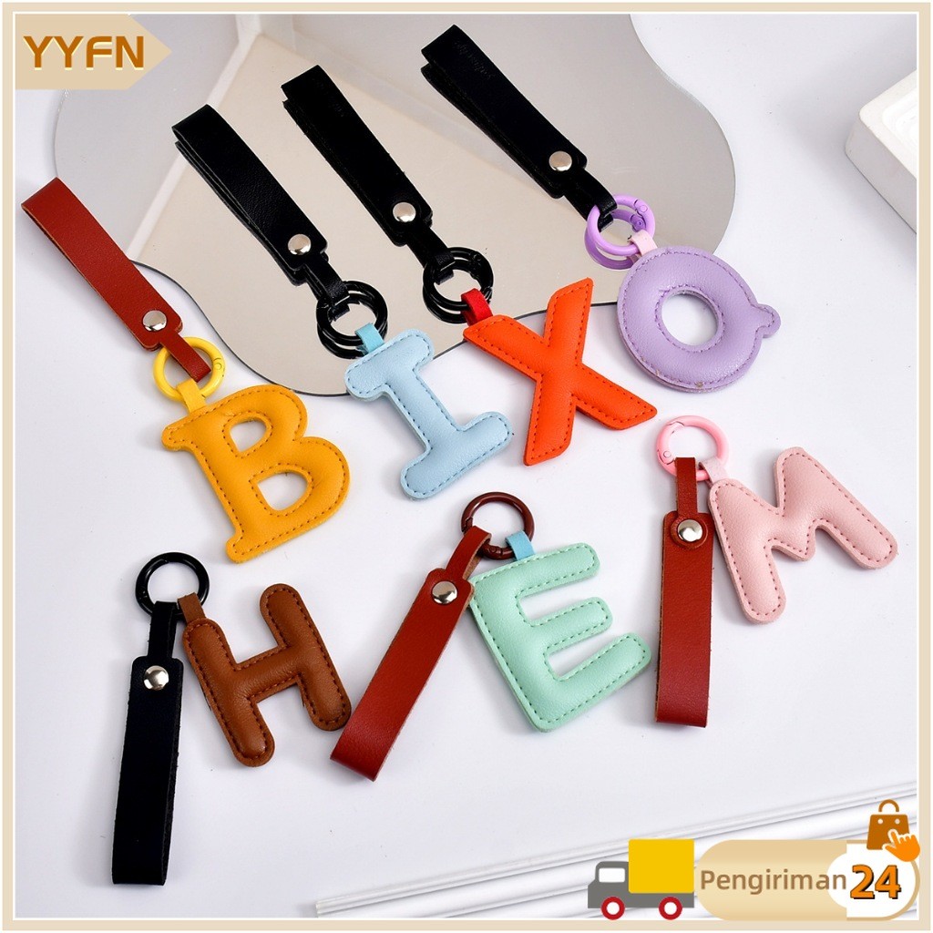 Jual 【Ready】26 huruf Initial Huruf Keychain -Gantungan Huruf Bag Charm ...