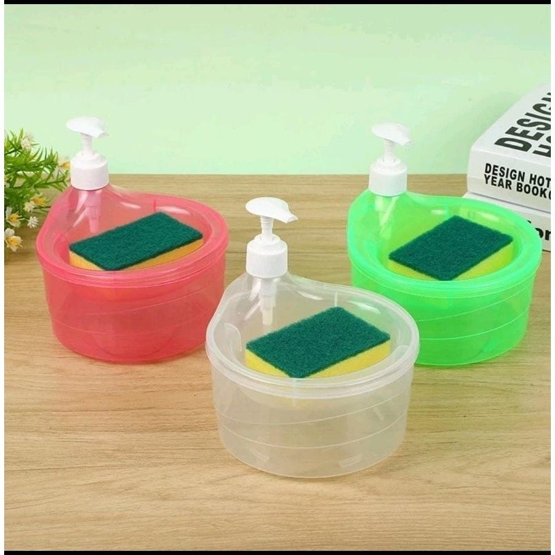 Jual Dispenser sabun viral 2in1 uk 1000ml (free spons) | Shopee Indonesia
