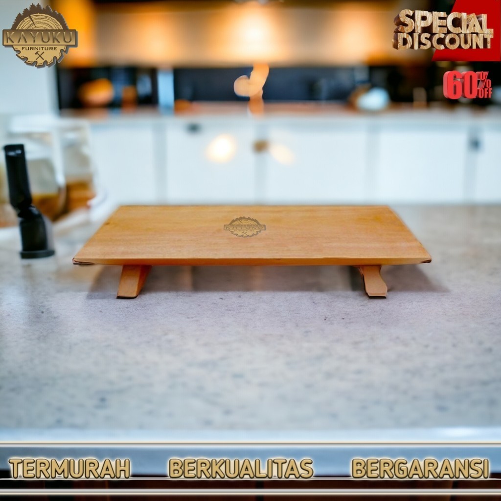 Jual Nampan piring sushi wooden serving plate tray talenan kayu besar ...