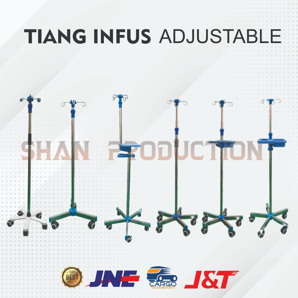 Jual Tiang Infus Adjustable Kaki 3 dan kaki 5 | Shopee Indonesia