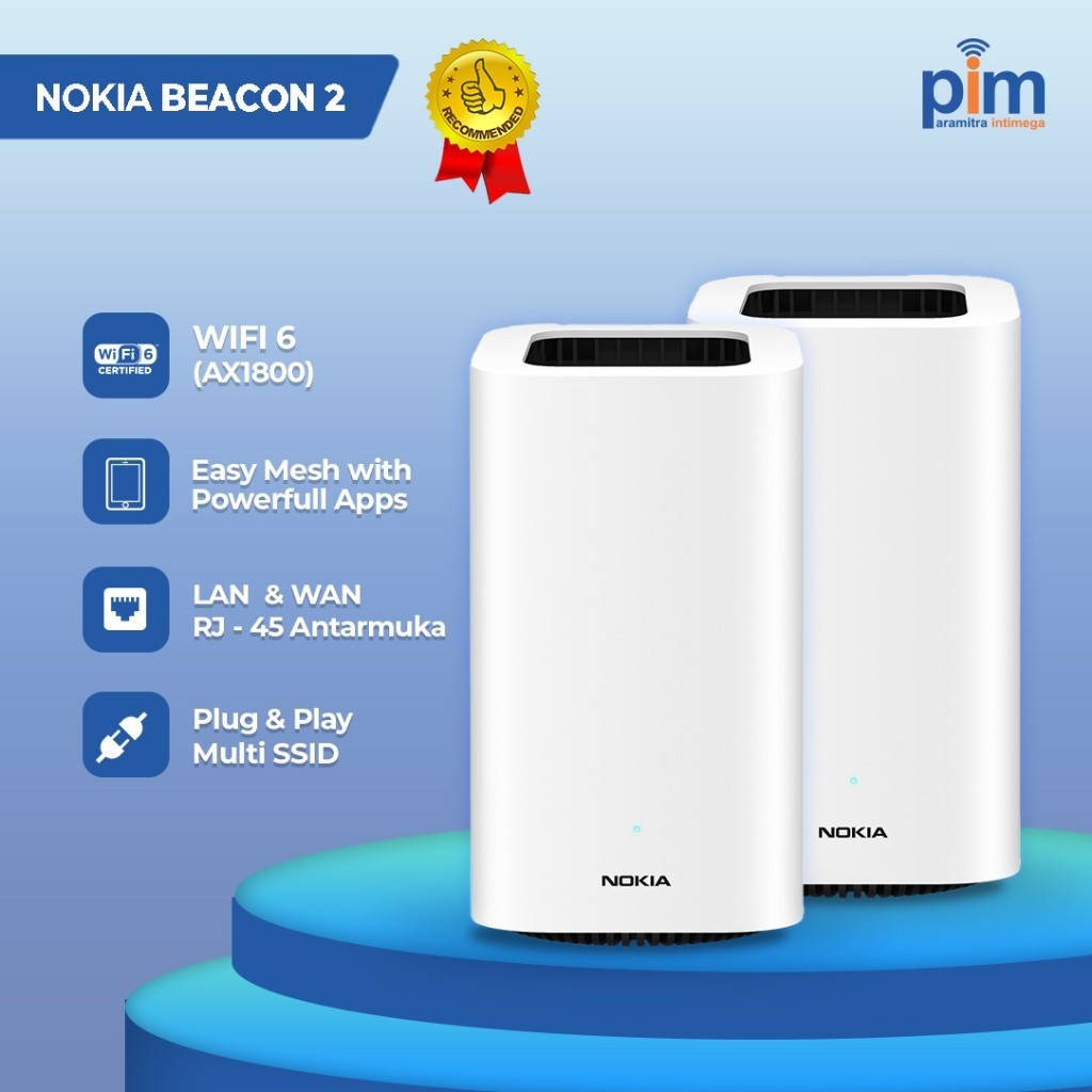 Jual Paket 2 Unit Nokia Wifi Beacon 2 Home Wifi Gateway - Mesh Router | Shopee Indonesia