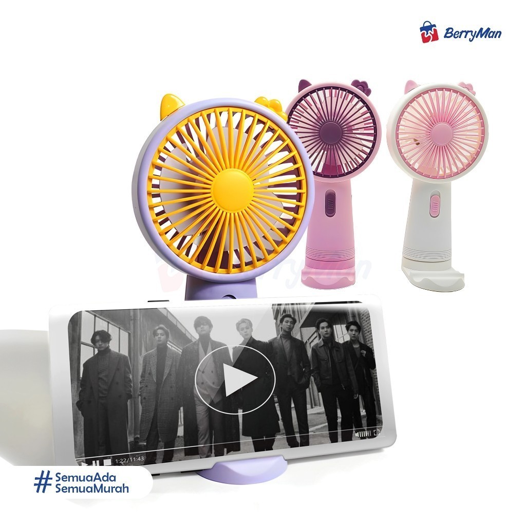 Jual Kipas Angin Mini Kuping Portable Kipas Mini USB Genggam Hand Mini ...