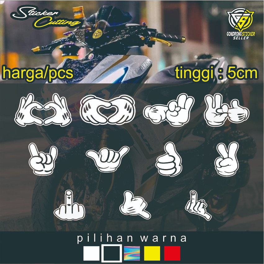 Jual Stiker Cutting middle finger animasi lucu - Stiker animasi tangan ...