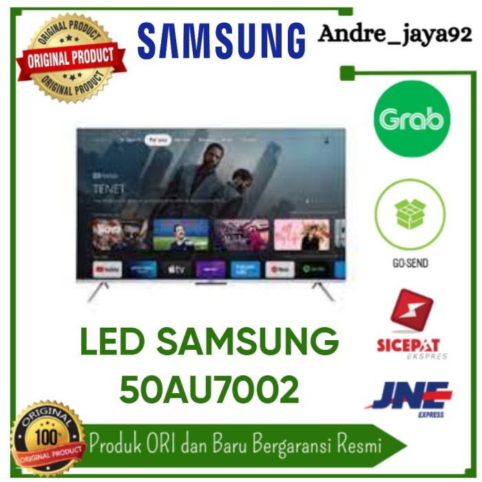 Jual LED Samsung 50AU7002 Smart TV 50 Inch Crystal UHD 4K UA50AU7002KXXD | Shopee Indonesia