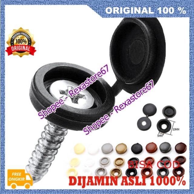 Jual BELI 1 DAPAT 50PCS Hole Cap Plug Cover Cap Penutup Kepala Paku ...