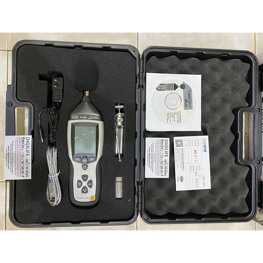 Jual Sound Level Meter CEM Instruments DT-8852 Data Logger DT8852 ...