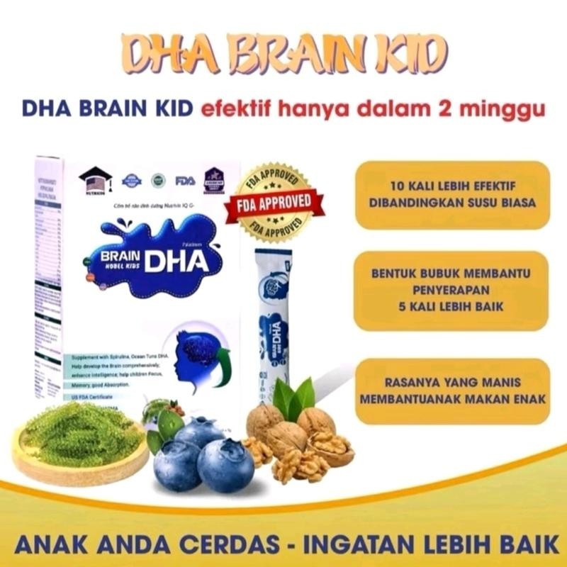 Jual SUSU DHA BRAIN KID Asli Susu Kesehatan Otak Anak Menambah ...
