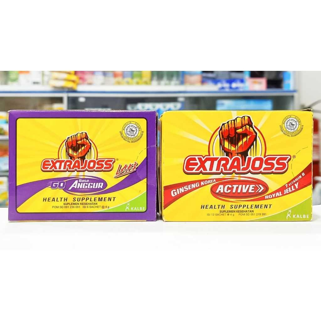 Jual Extra Joss ACTIVE 1 BOX isi 12 & EXTRAJOSS Go ANGGUR i Box isi 6 ...