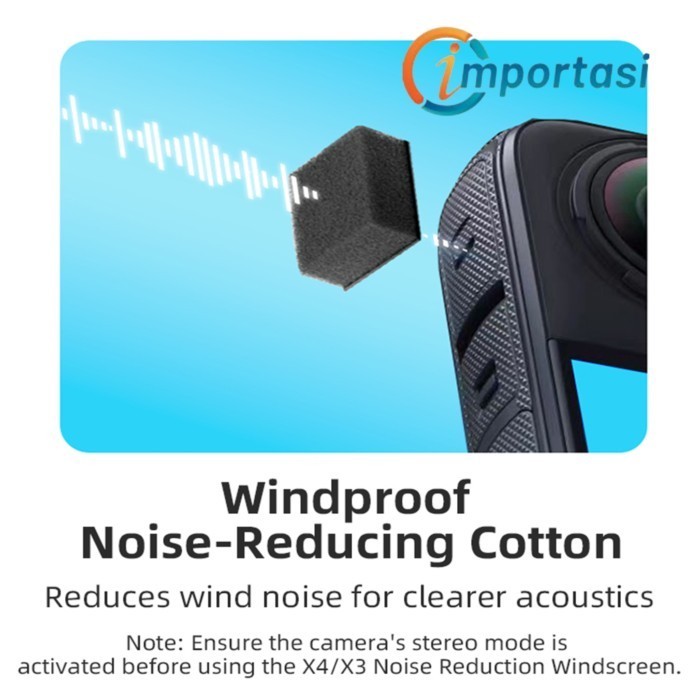 Jual 6 Pcs Busa Microphone Noise Reducer Wind Muff Audio for INSTA360 ...