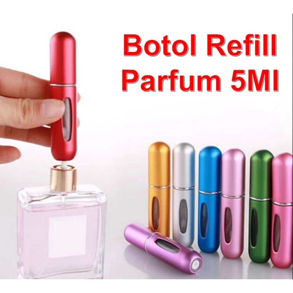 Jual MCC Botol Parfum Refill Mini Portable 5Ml Bottle Spray Aluminium Travel Size Wadah Tempat ...