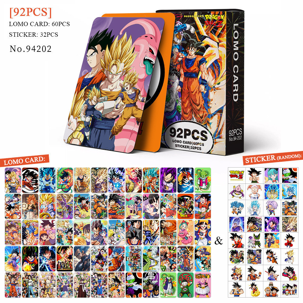 Jual 92PC LOMO CARD PHOTOCARD PC KARTUN ANIME DRAGON BALL | Shopee ...