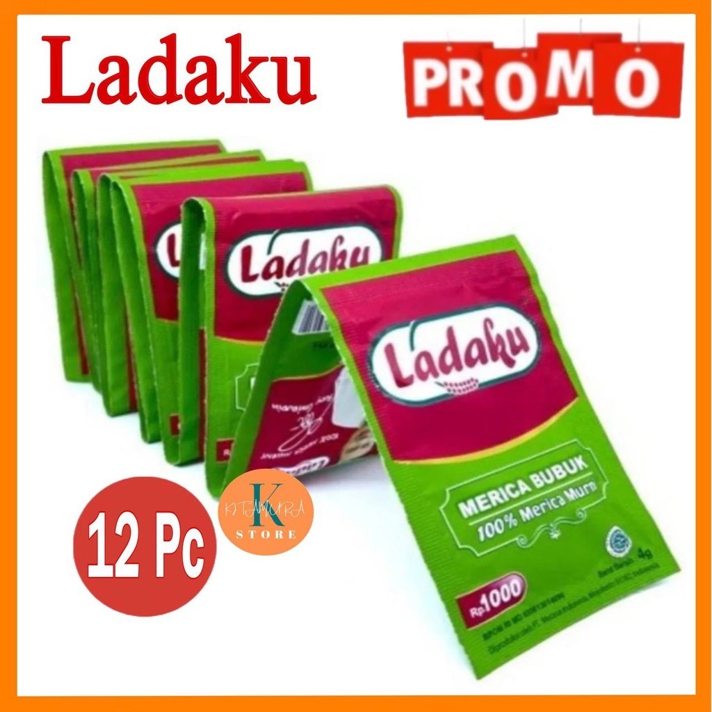 Jual LADAKU MERICA BUBUK KEMASAN RENCENG ISI 12 SACHET | Shopee Indonesia