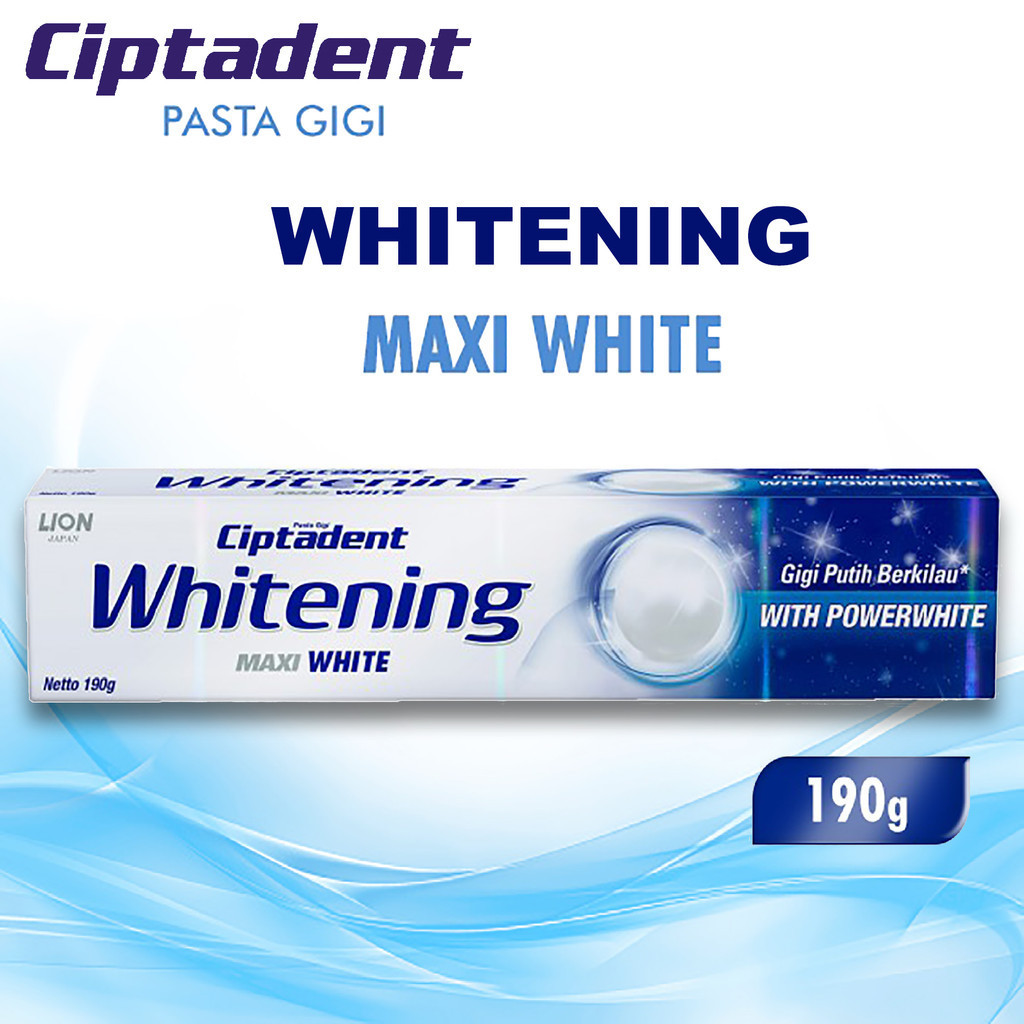 Jual Ciptadent Toothpaste Whitening Maxi White Pasta Gigi 190gr ...