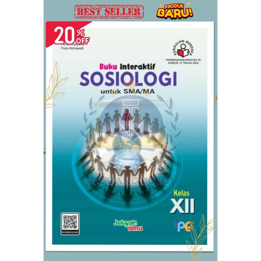 Jual Buku Paket Interaktif SOSIOLOGI Kelas 12/XII SMA/MA Kurikulum Merdeka Intan pariwara Tahun ...