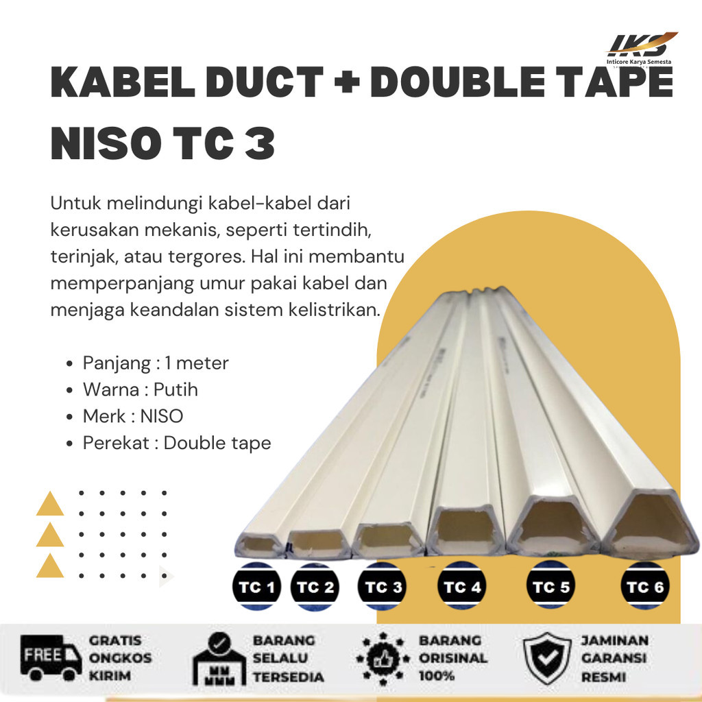 Jual Kabel Duct / Cable Protector NISO TC 3 | Shopee Indonesia