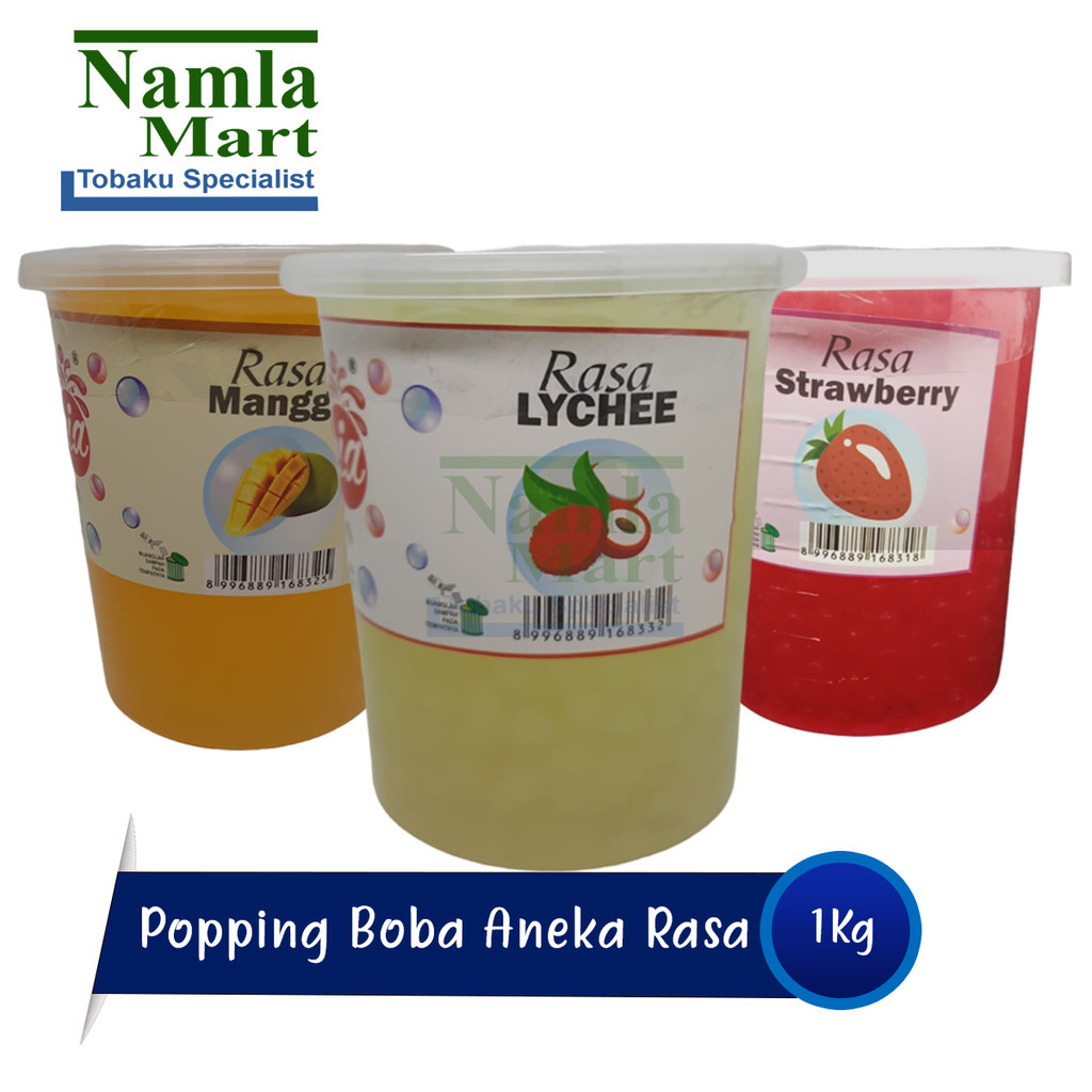 Jual Popping Boba Nataria Aneka Rasa 1kg - Poping Boba Instant | Shopee ...