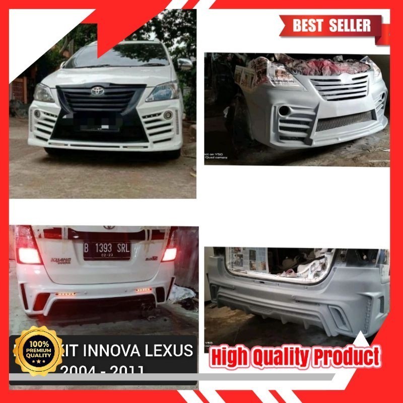 Jual Bodykit Innova 2004-2011 Lexus Style Body Kit Lentur-Tebal-Kuat ...