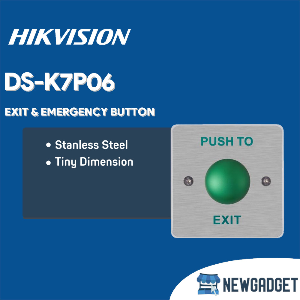 Jual HIKVISION DS-K7P06 EXIT & EMERGENCY BUTTON | Shopee Indonesia