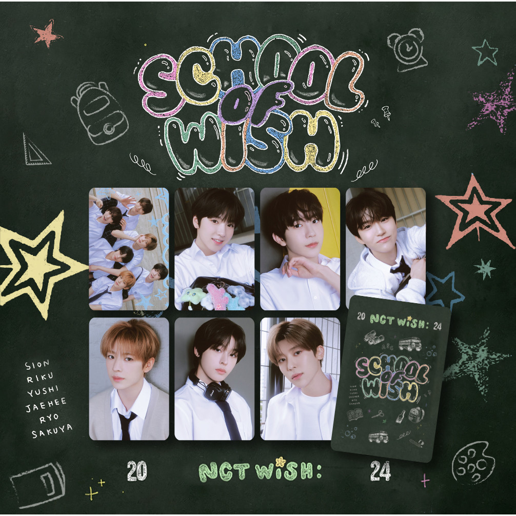 Jual (2 SISI) NCT WISH - School of wish Fanmade Photocard | Shopee ...