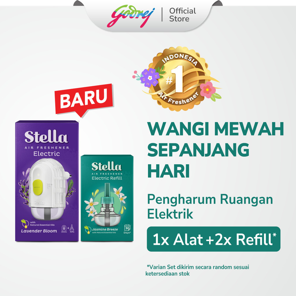 Jual Stella Air Freshener Electric Set + Refill Jasmine Breeze - Pengharum Pewangi Ruangan ...