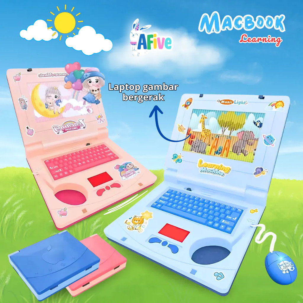 Jual [AFive] Elektronik Laptop Puzzle Learning Machine Mainan Edukasi ...