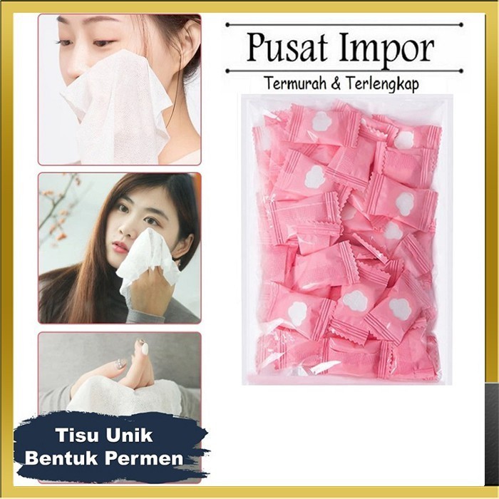 Jual 5 Pieces Tisu Handuk Mini Permen Travelling Liburan Kompress Towel ...