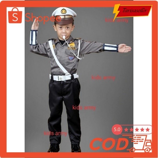 Jual BAJU SERAGAM POLISI ANAK /KOSTUM/KARNAVAL PAKET KOMPLIT TSS ...
