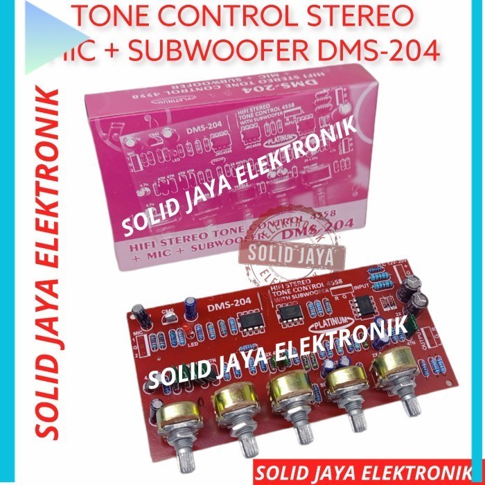 Jual KIT TONE CONTROL STEREO PLUS MIC SUBWOOFER SUB DMS204 DMS-204 ...