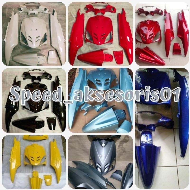 Jual Body Motor Yamaha Mio Bodi Mio Sporty Full Set Halus Warna Biru ...