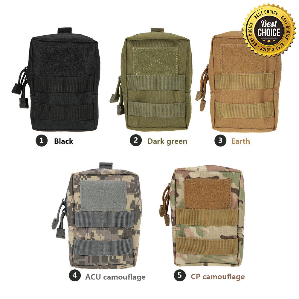 Jual 600D Tactical Outdoor Waist Bag Molle Pouch Tool Zipper Waist Pack ...