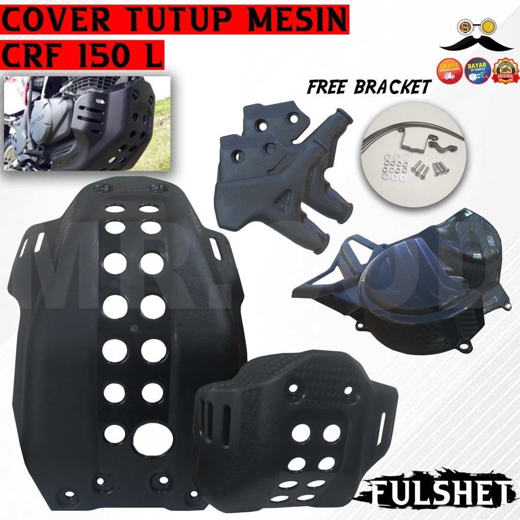 Jual TUTUP MESIN RANGKA CRF COVER SET ENGINE SIDE COVER SAMPING ...