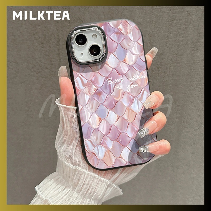 Jual 【MILKTEACASE】Compatible for iPhone Casing Ponsel,Sisik ikan merah ...