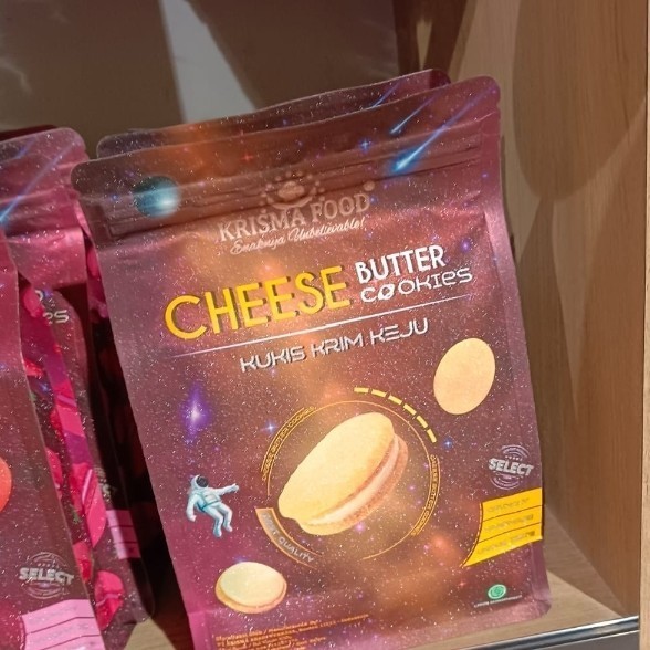 Jual krisma food cheese butter cookies Biscuit biskuit 100g krim kukis ...